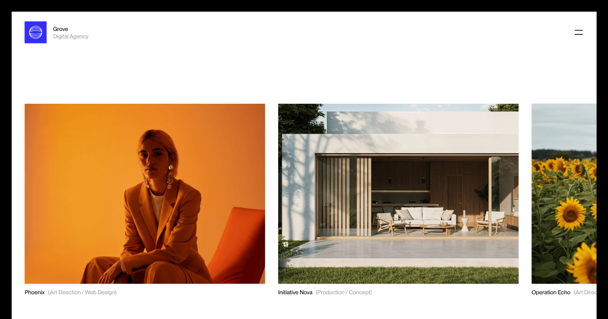 Grove - Framer Template for Agencies & Studios