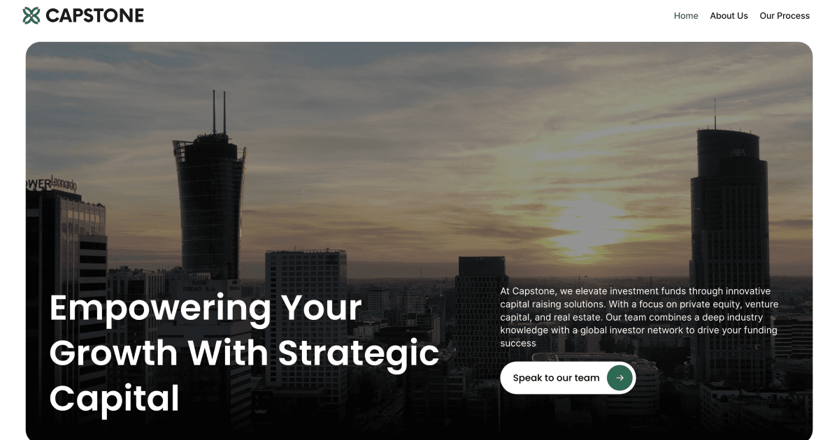 Empowering Your Growth with Strategic Capital | Capstone Capital