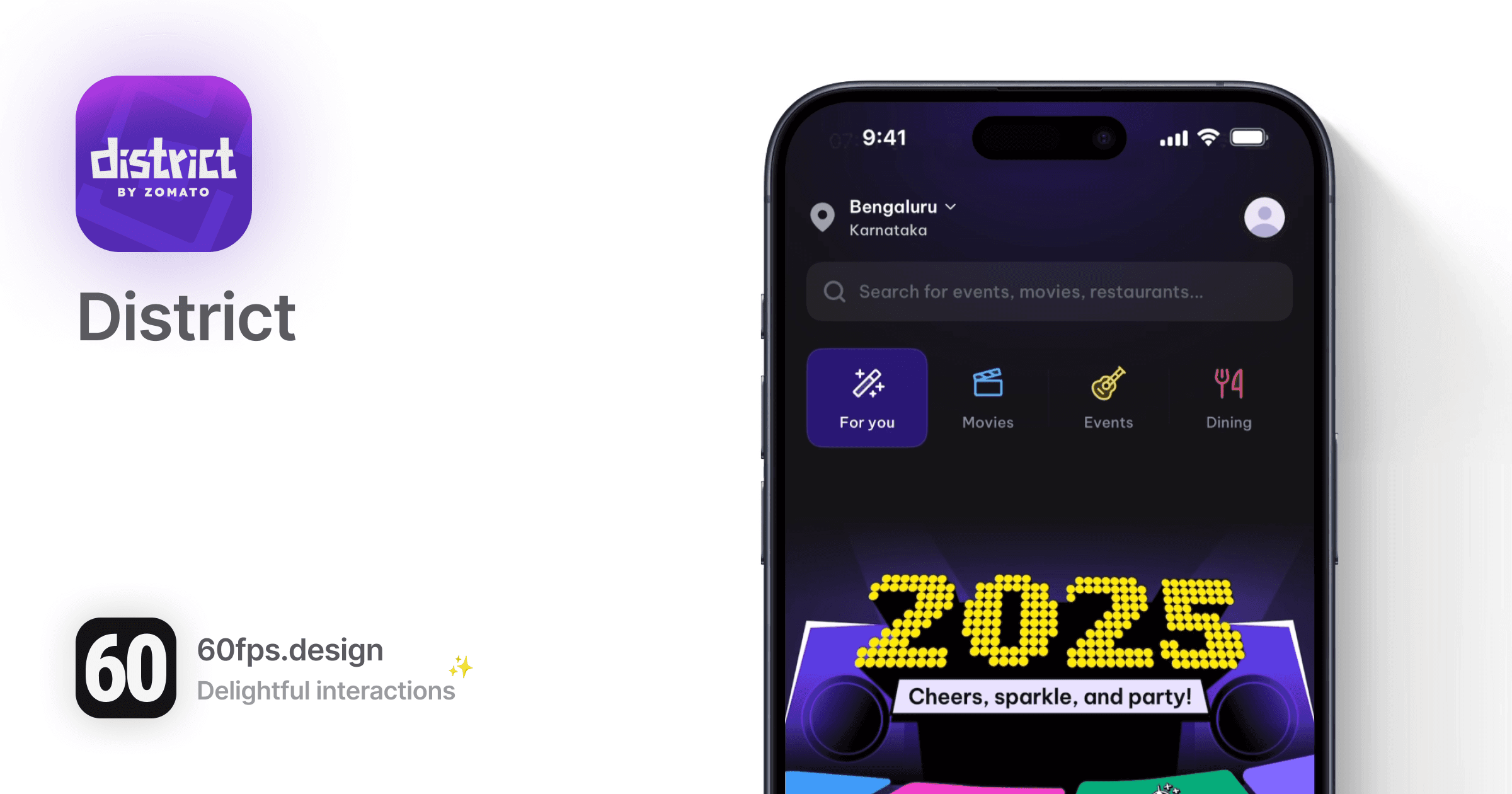 District iOS App UI/UX animation