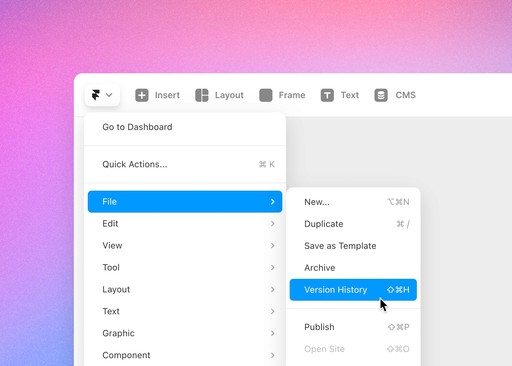 Version History: Master UX & Web Design with free Framer Academy lessons