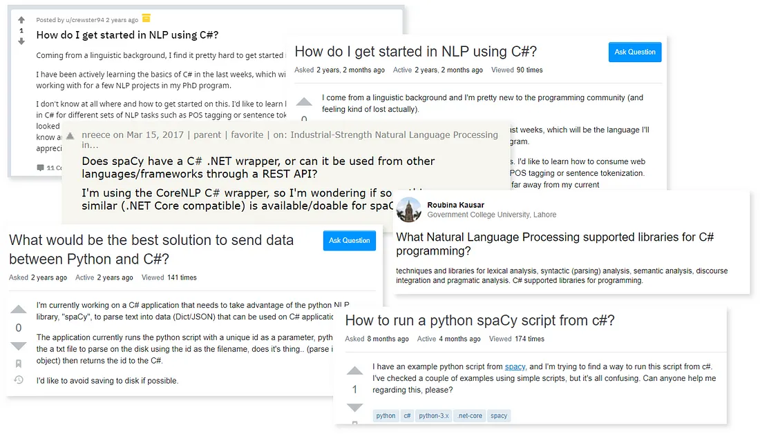 NLP in C# made easy with spaCy & Catalyst - Curiosity - AI search for ...