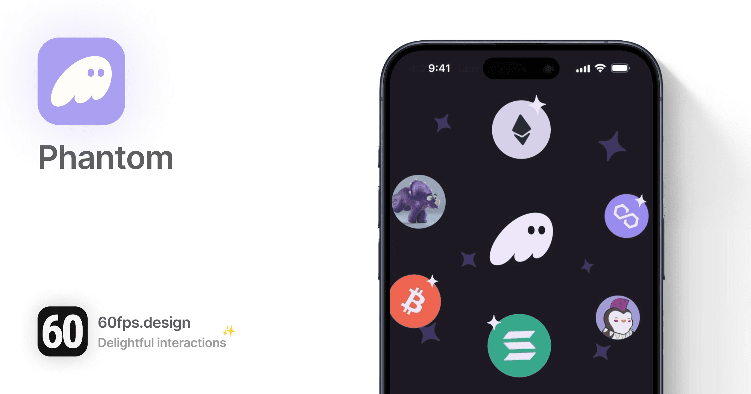Phantom iOS App UI/UX animation