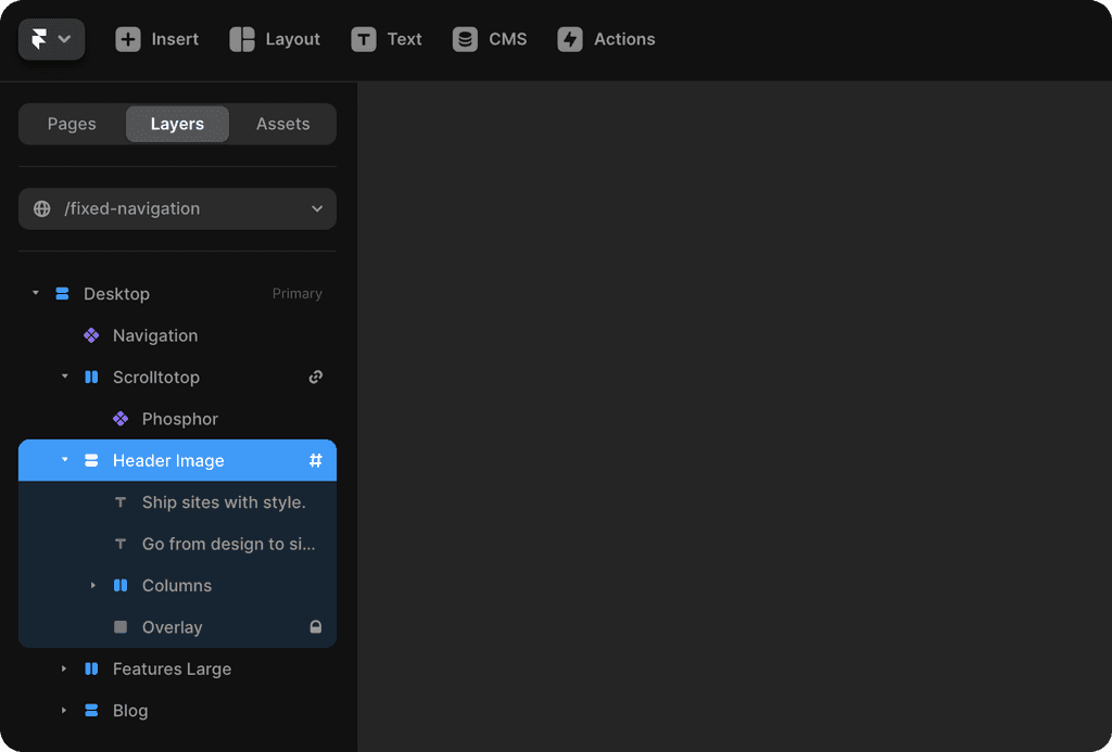 How to add a scroll-to-top button to your website — Framer Help
