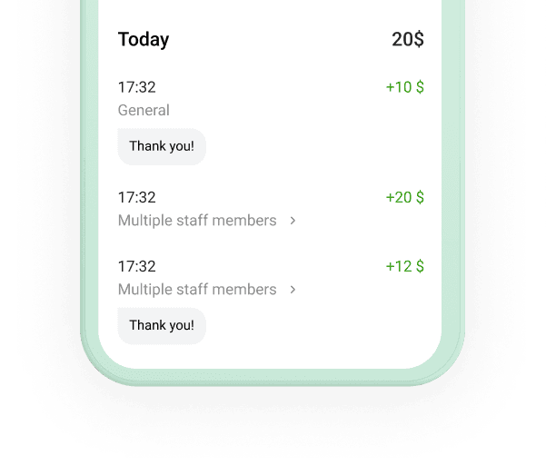 Tippy — cashless tips app