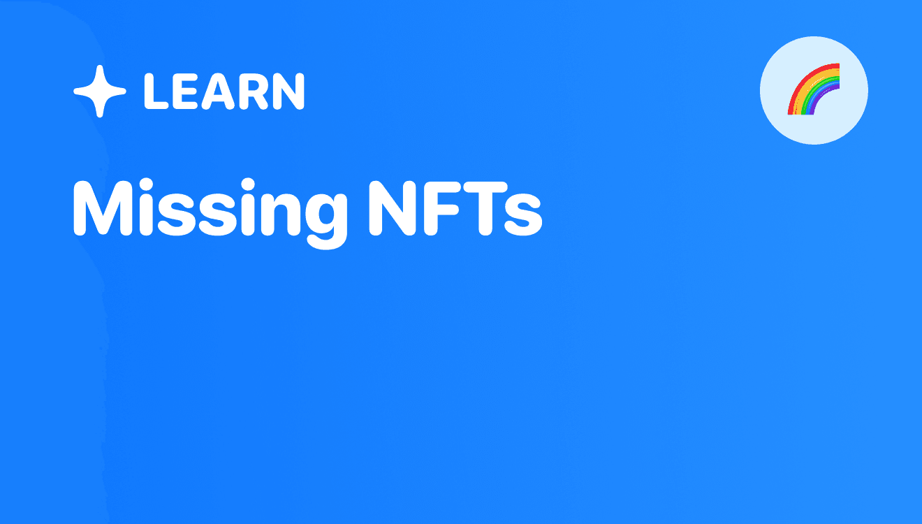 Missing NFTs - Rainbow
