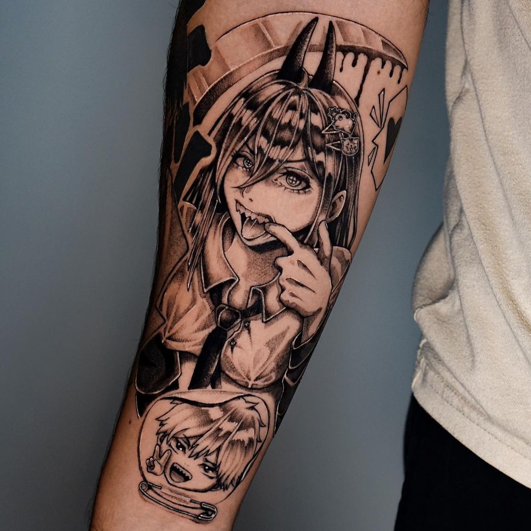 3000+ Handpicked Anime Tattoos from the Best Anime Tatoo Artists in the ...