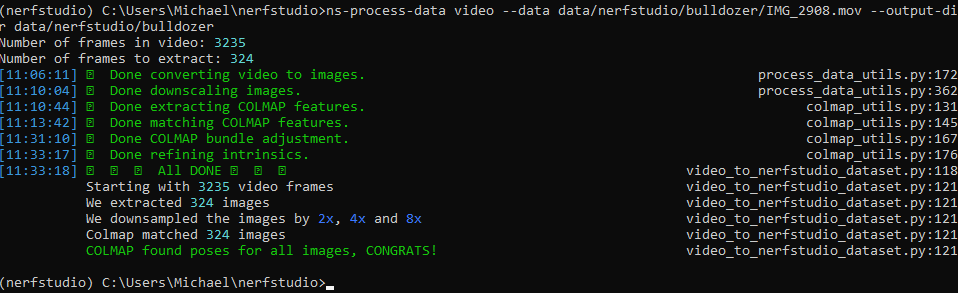 Nerfstudio Command Guide - Radiance Fields