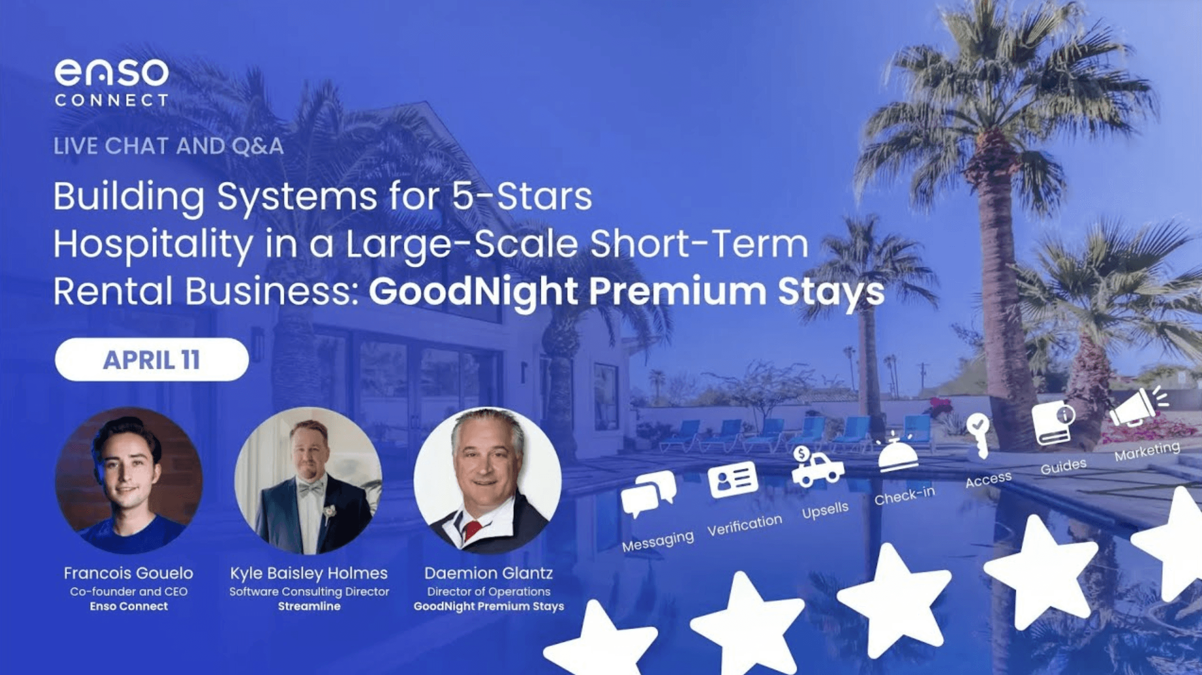 Building Systems for 5-Star Hospitality in Short-Term Rental Business: Webinar - Enso Connect Inc.