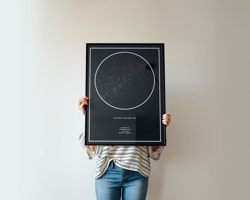 Night Sky Classic Star Map Print