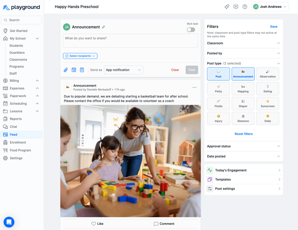 Childcare Management Software | Playground