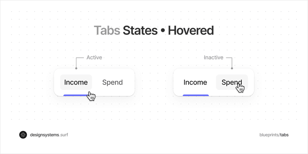Tabs Blueprints in Design Systems