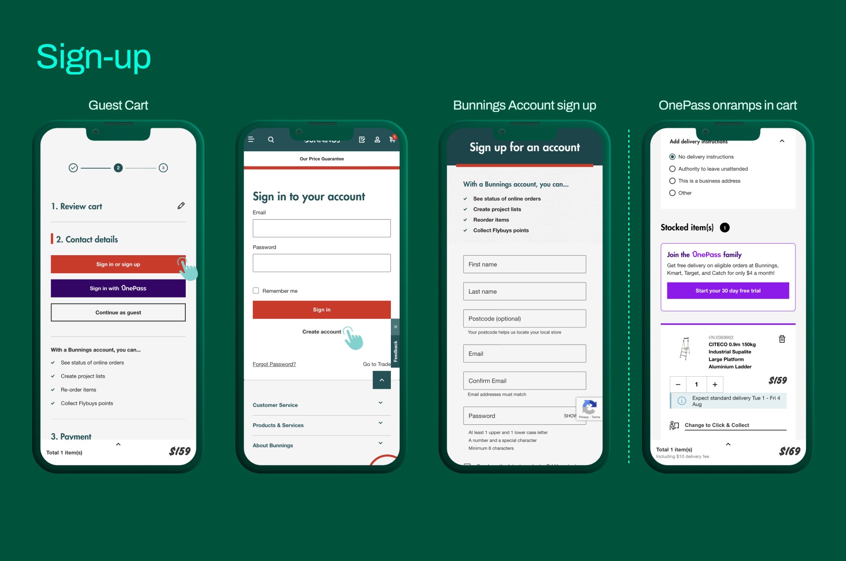 Bunnings x OnePass - My Portfolio