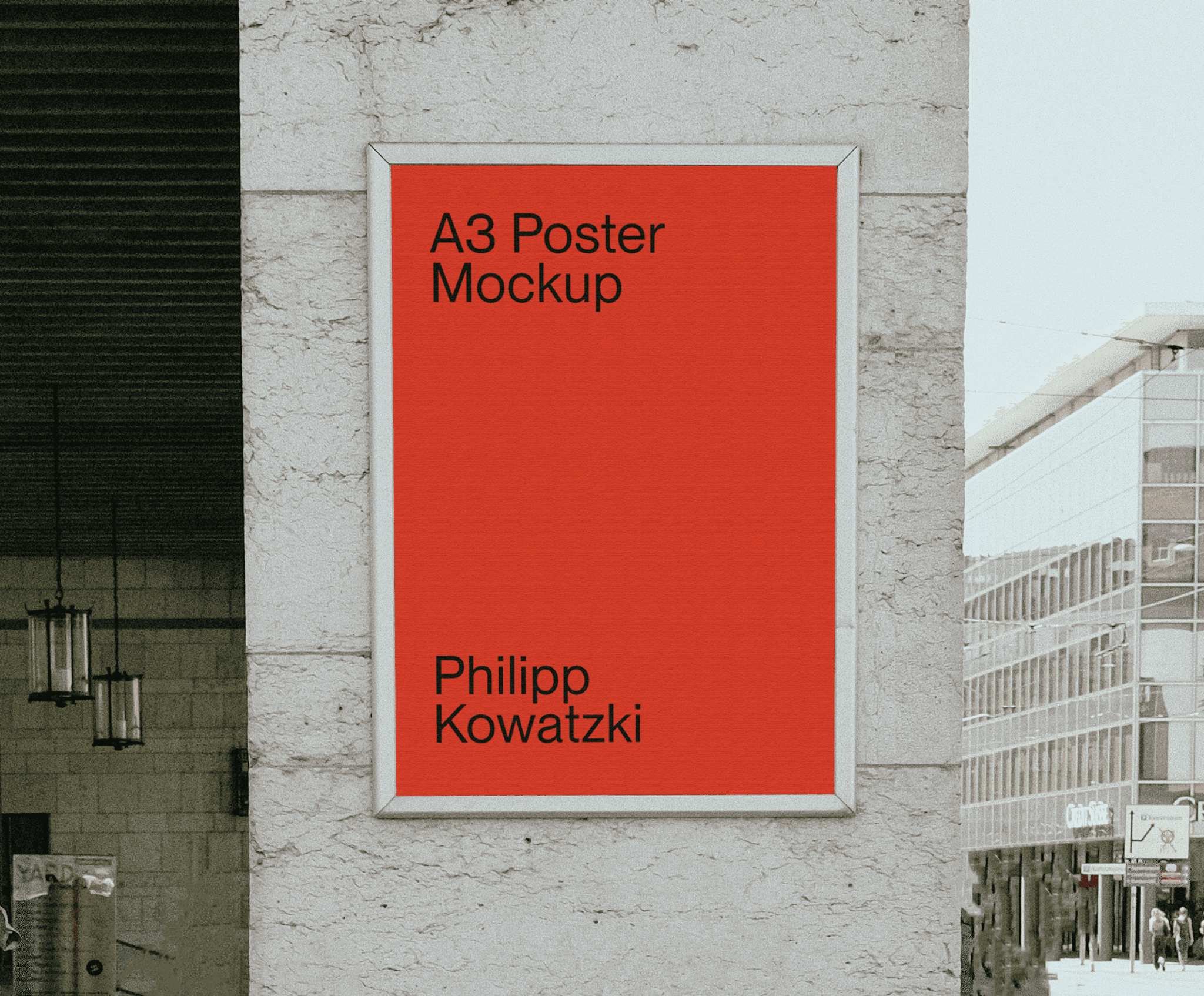 Mockups Digital | A3 Poster Outside