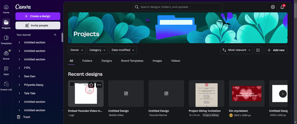 How to Embed a YouTube Video in Canva – Simple Guide - 1 minute video guide