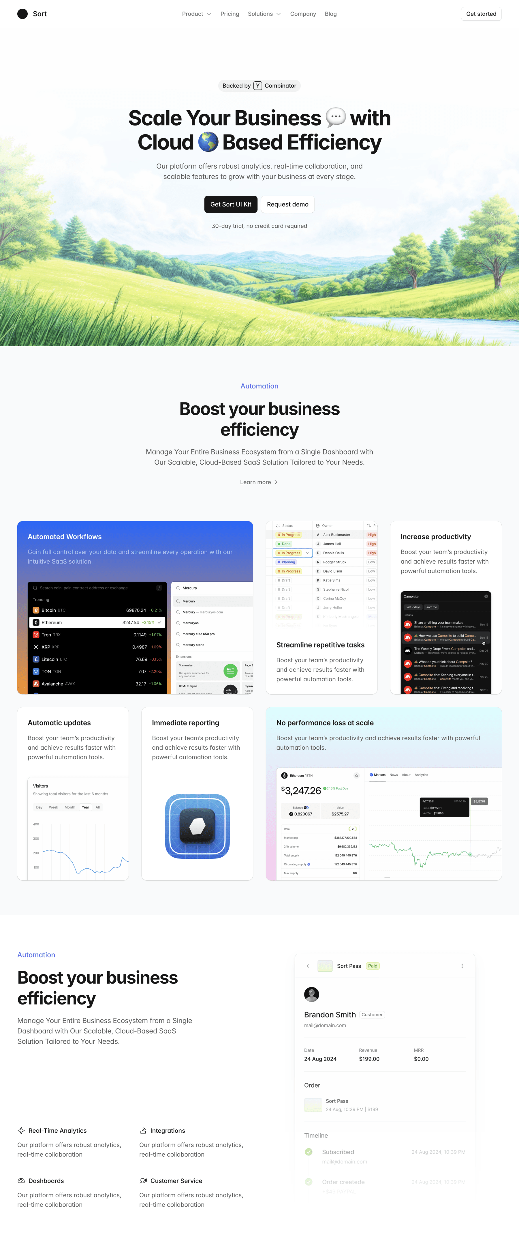 Sort UI — Framer Kit