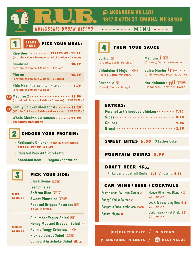 R.U.B. - Rotisserie Urban Bistro - Omaha, Nebraska
