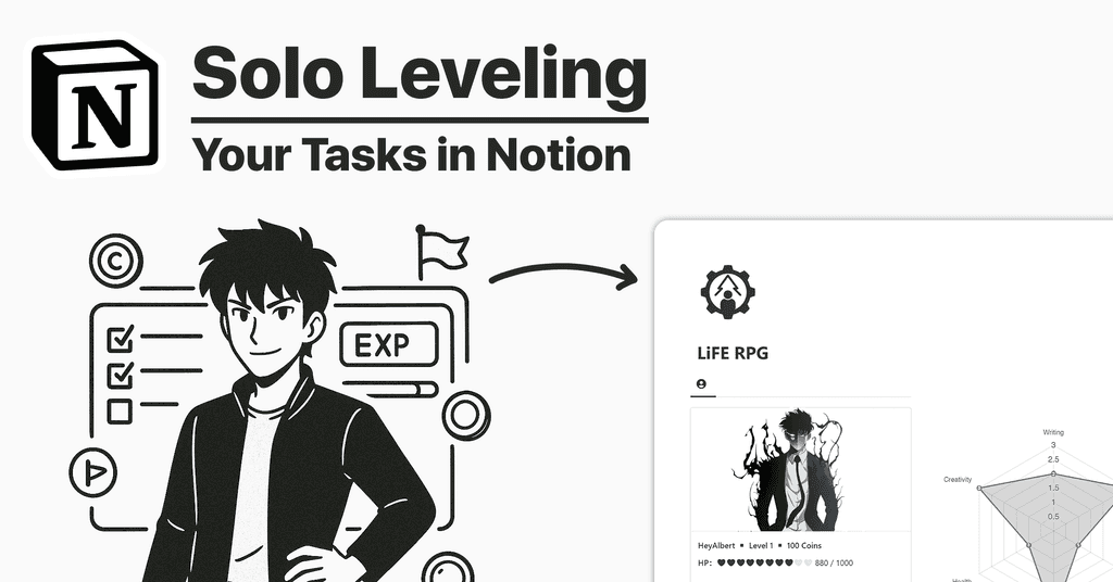 Solo Leveling Your Tasks in Notion: A Gamified Life RPG Guide