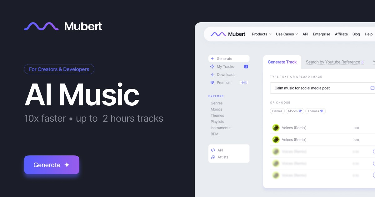 AI Music API • Mubert