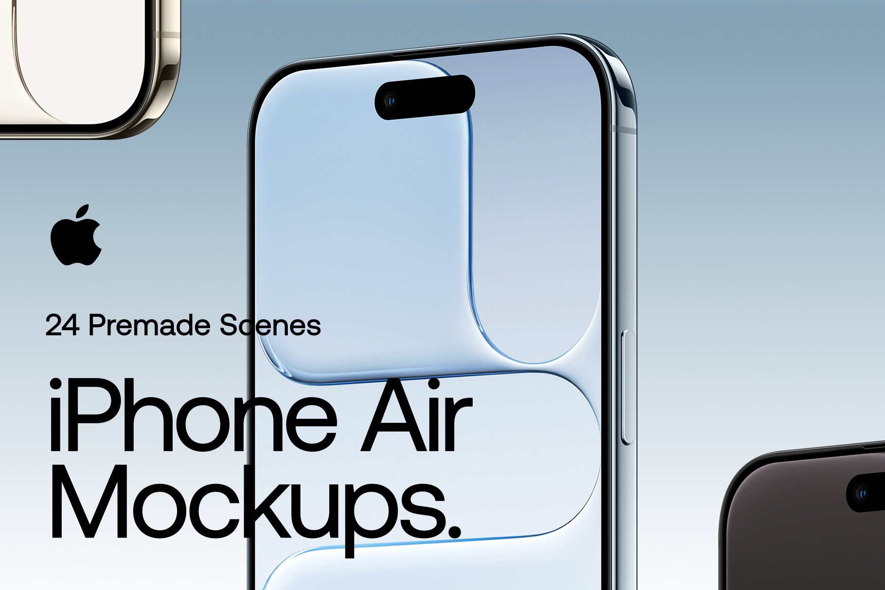 iPhone Air - 24 Mockups Scenes | Asylab