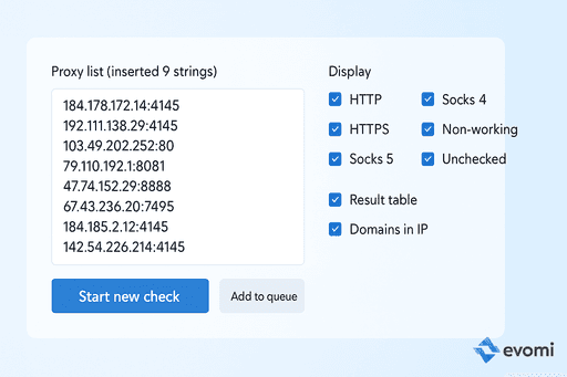 4 Quick and Reliable Ways to Test Your Proxies - Evomi Blog