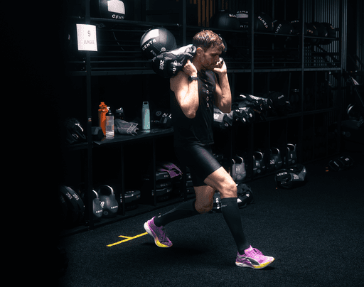 HYROX Lunges (Sandbag) - Pace Club