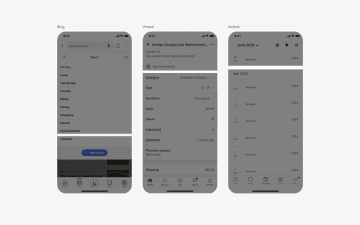 Divider UI Design: Best practices, Design variants & Examples | Mobbin ...