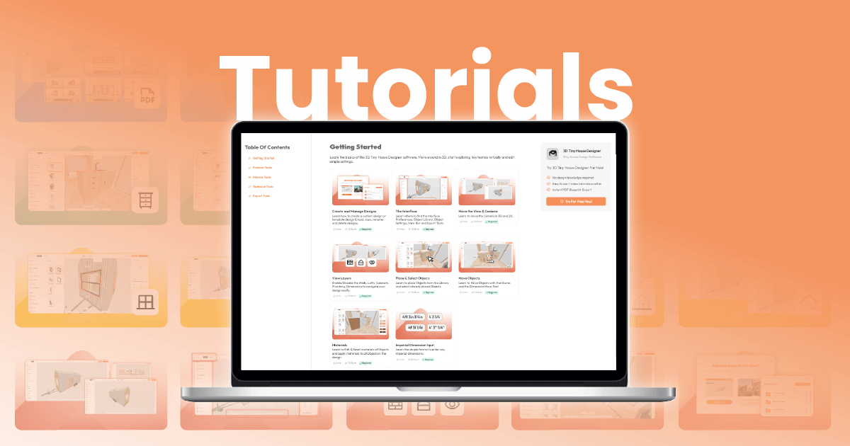 3D Tiny House Designer Tutorials