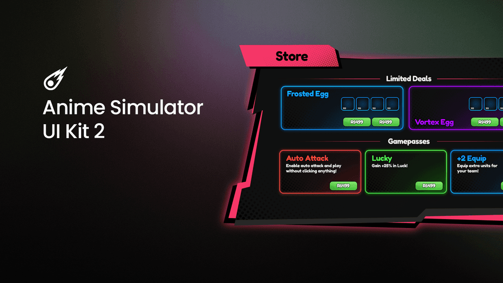 Anime Simulator 2 UI Kit