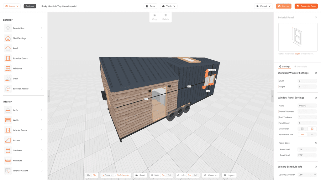 Tiny Easy | 3D Tiny House Designer - Personal Projects