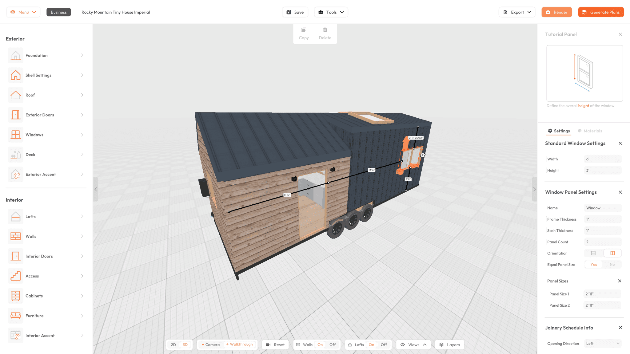 Tiny Easy | 3D Tiny House Designer - Personal Projects