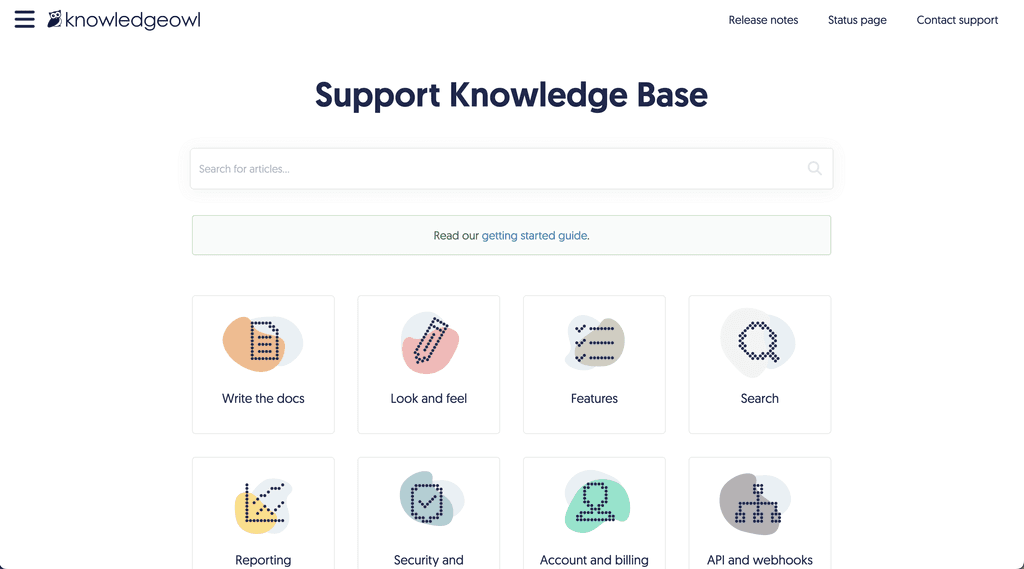 KnowledgeOwl Knowledge Base Showcase