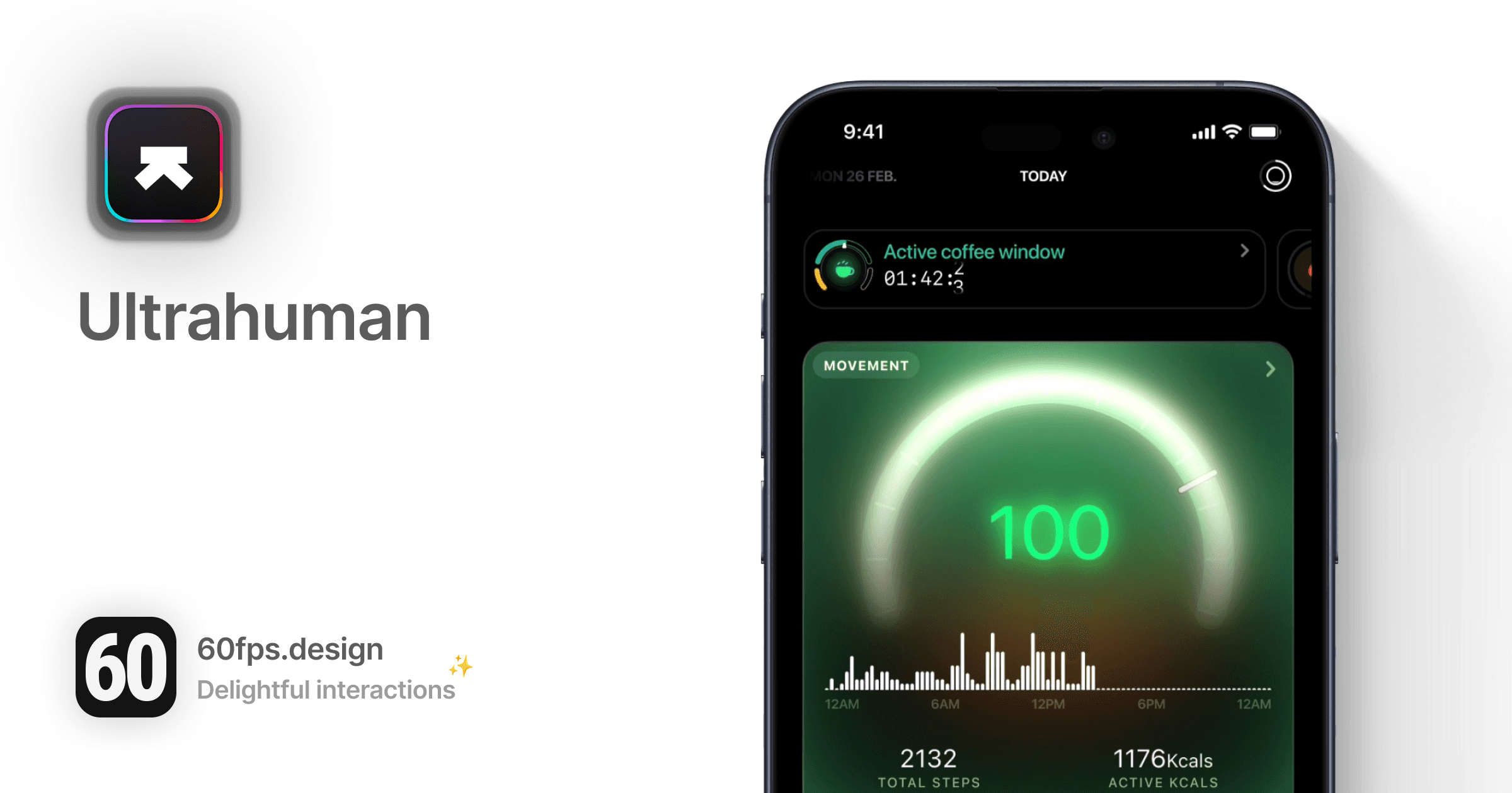 Ultrahuman iOS App UI/UX animation