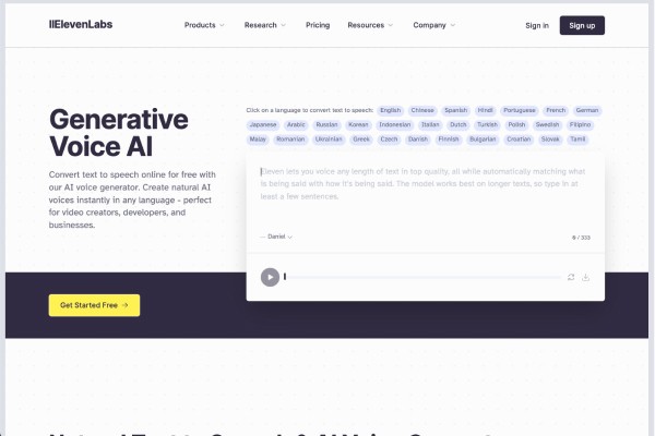 ElevenLabs - Toolfolio.io