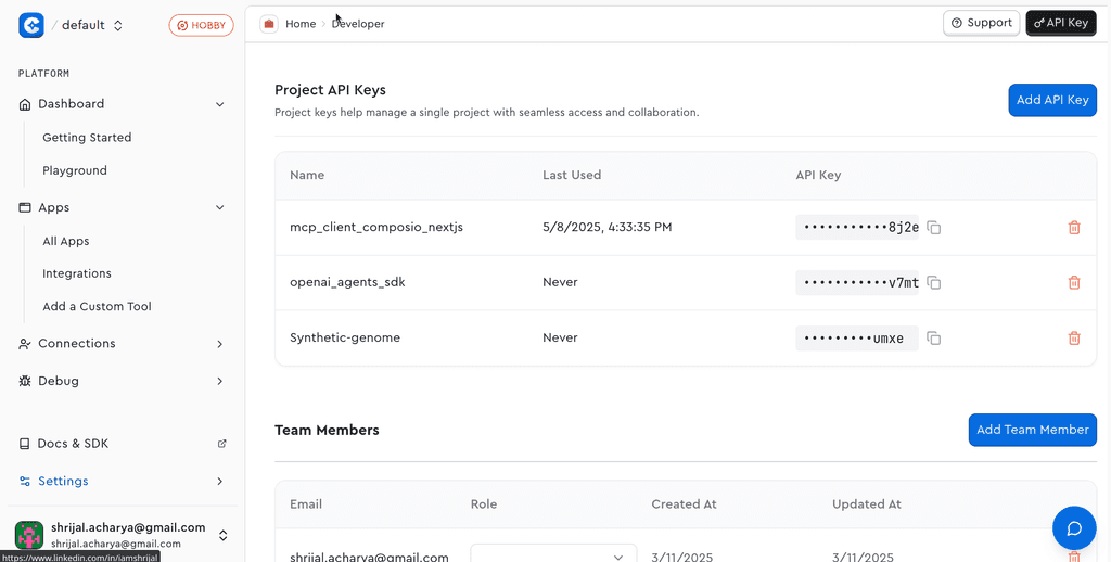Build Your Own Chat MCP Client with Next.js and Composio - Composio