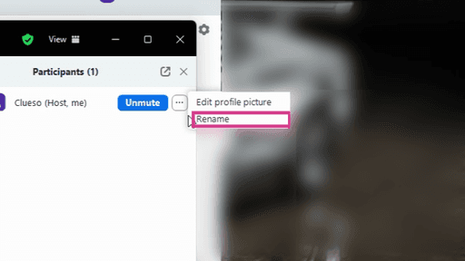 How to rename yourself on Zoom