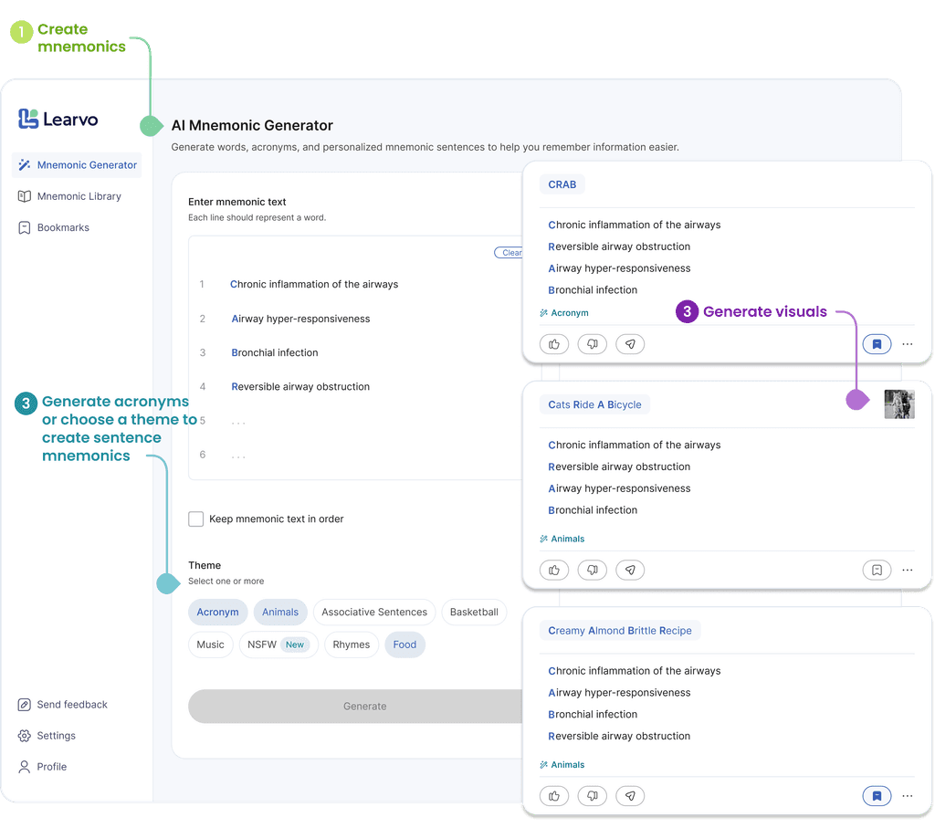 Learvo — Memorize Anything