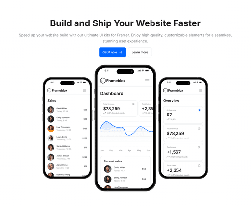 Frameblox - Ultimate Framer UI Kit