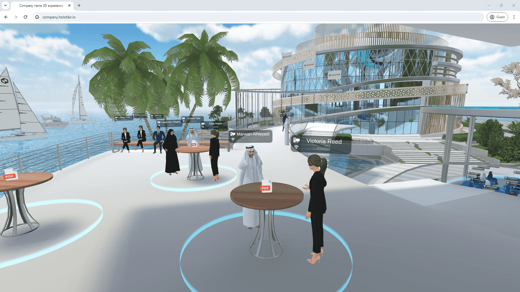 Immersive 3D web experiences company Dubai | Create custom worlds easily | HoloFair