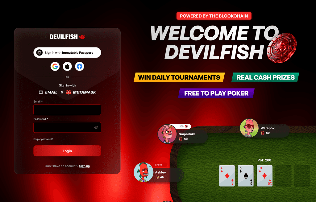 Devilfish Poker – Free-to-Play Poker with Real Rewards