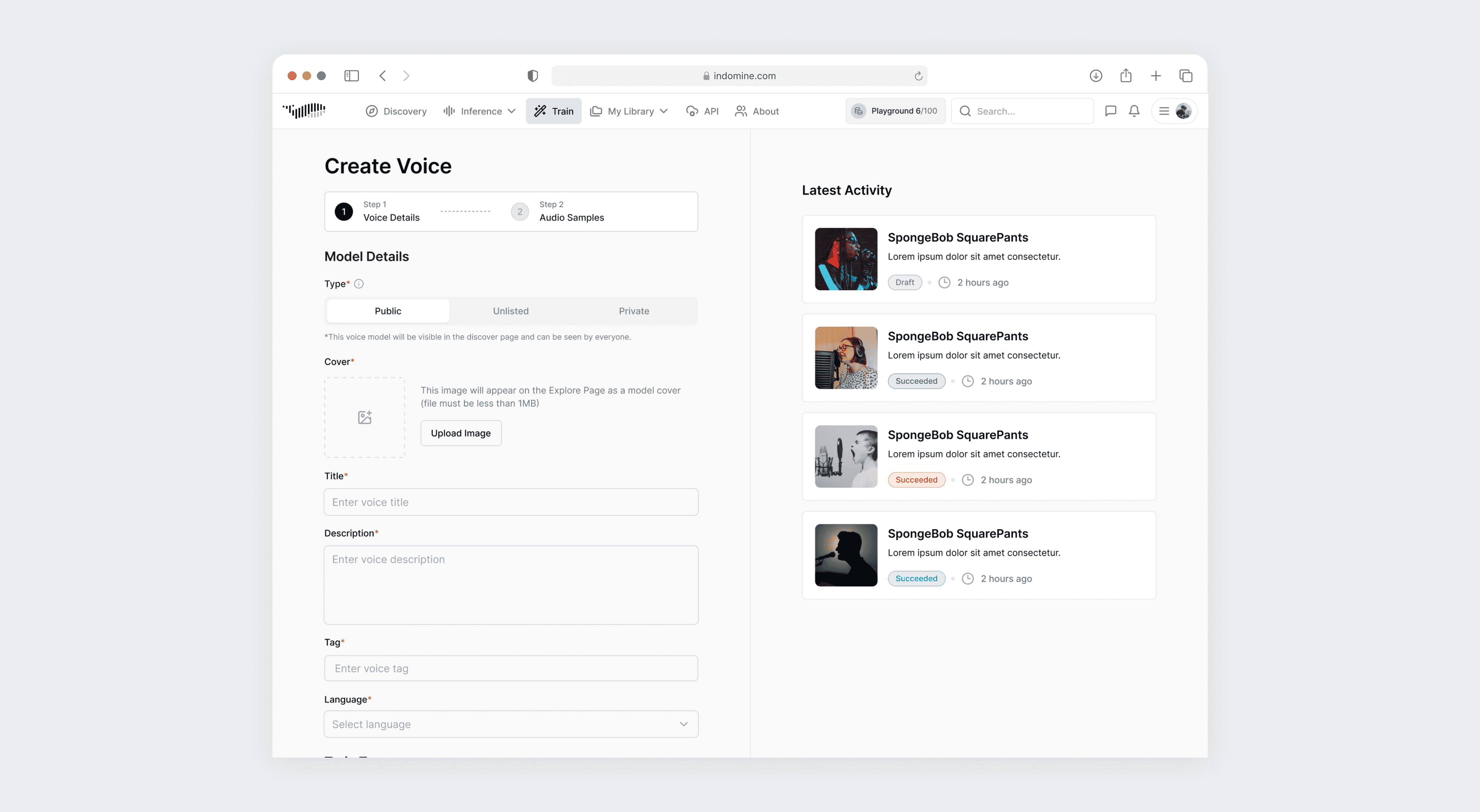 Fish Audio - AI Audio Generation SaaS Platform