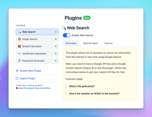 Features - Typing Mind Custom