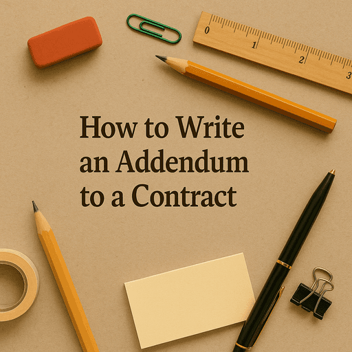 How to Write a Contract Addendum: Key Steps and FAQs