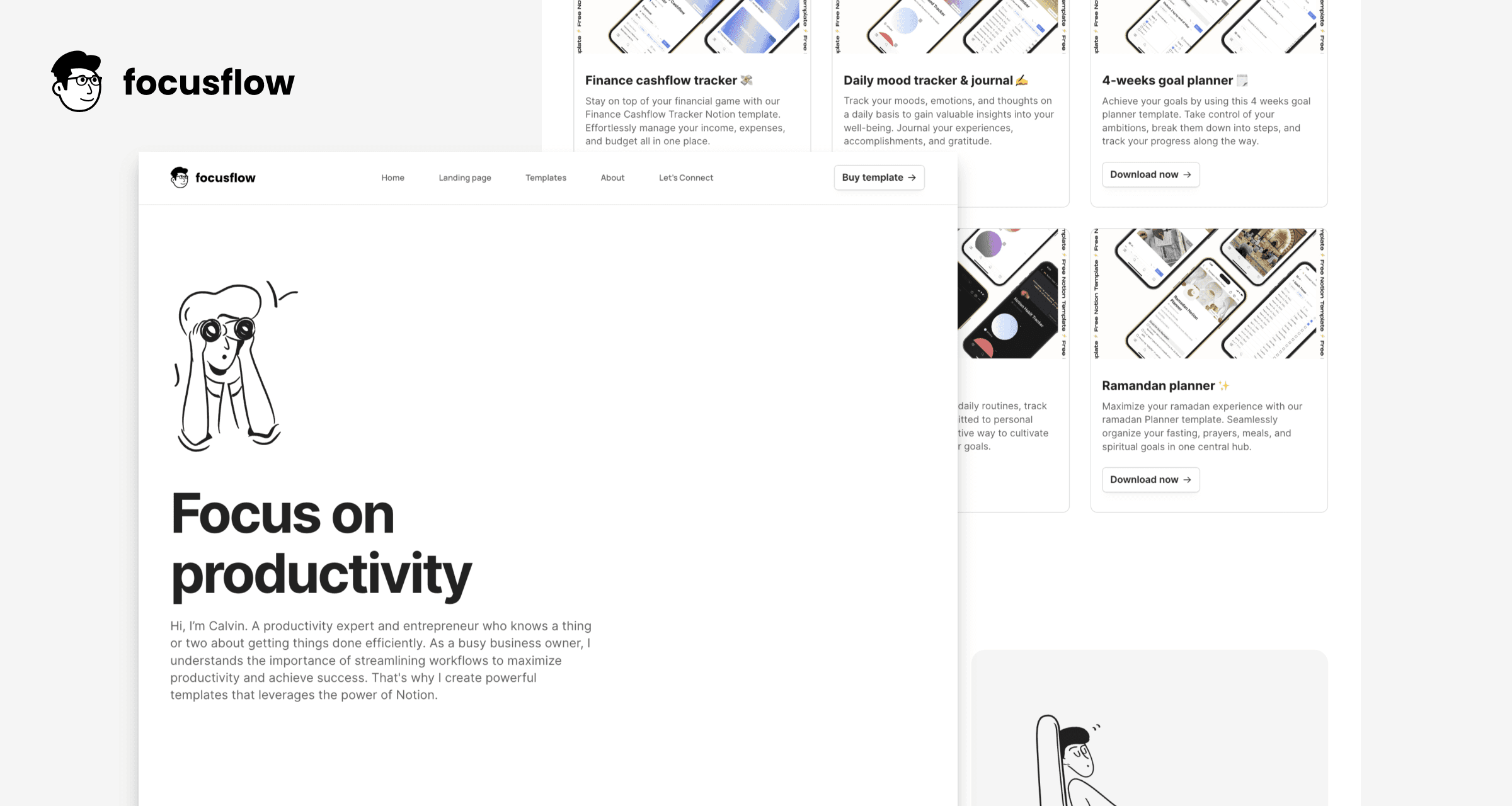FocusFlow - Productivity Framer Template