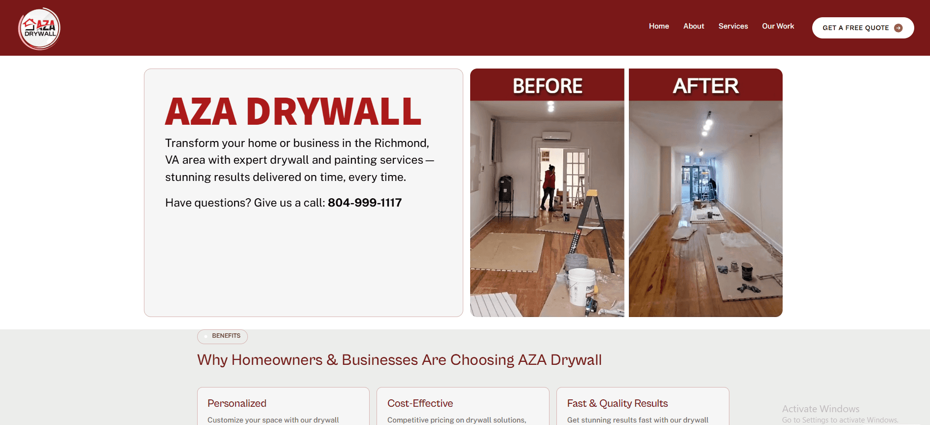 AZA Drywall — Contact