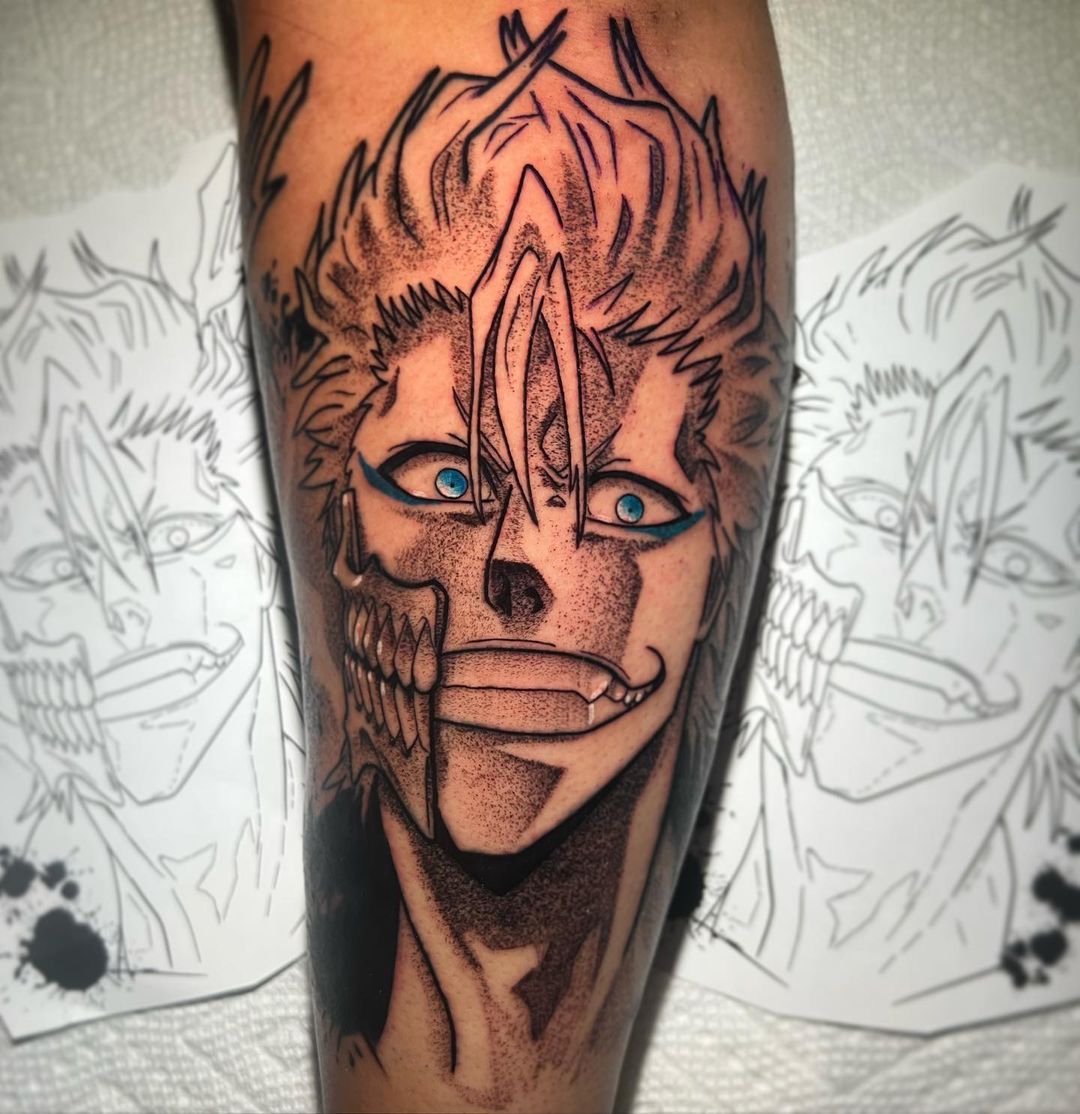 100+ Anime Tattoos from Bleach by The Best Anime Tattoo Artists In the ...