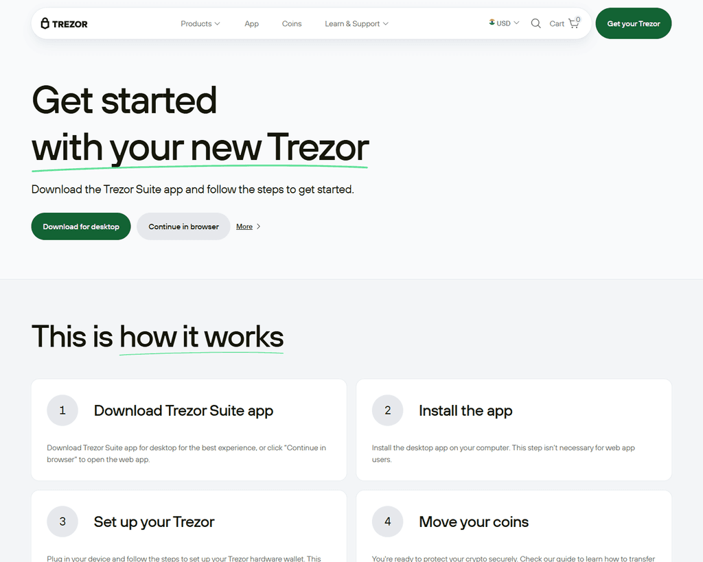 Trezor.io/start (Official) – Begin Hardware Wallet Setup