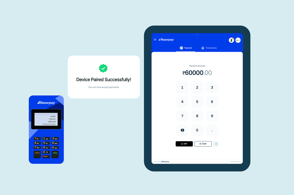 Razorpay POS Machine : Smart Swipe Machine for In-Store Payments