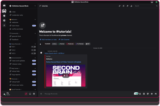 Notion Second Brain 6.0