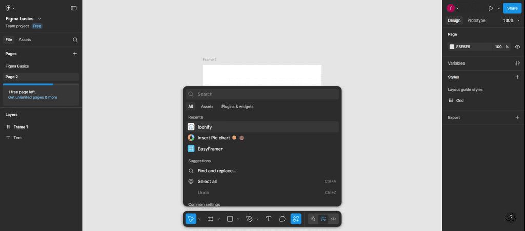 Cómo añadir iconos en Figma