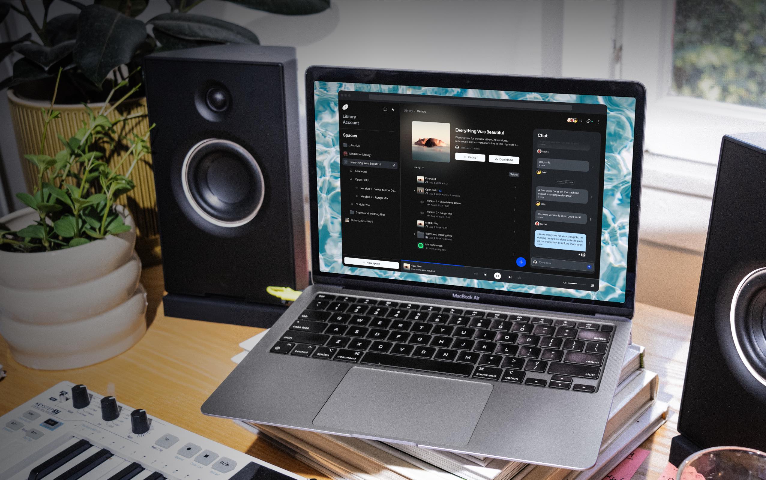 Audio file sharing and collaboration built for musicians • Highnote
